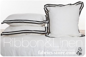 A Great Idea for Bedding: Ribbon Meets Linen! – the thread