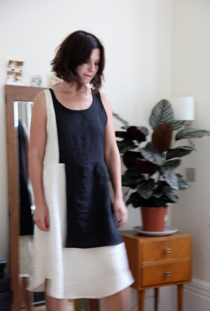 Black and White Layered Dress Tutorial – the thread