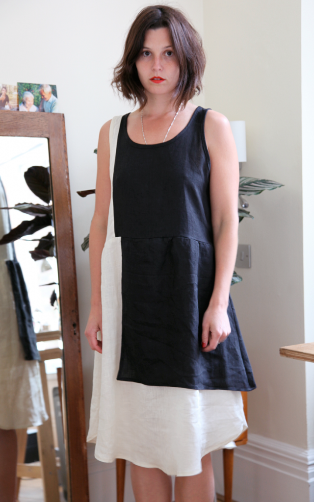 Black and White Layered Dress Tutorial – the thread