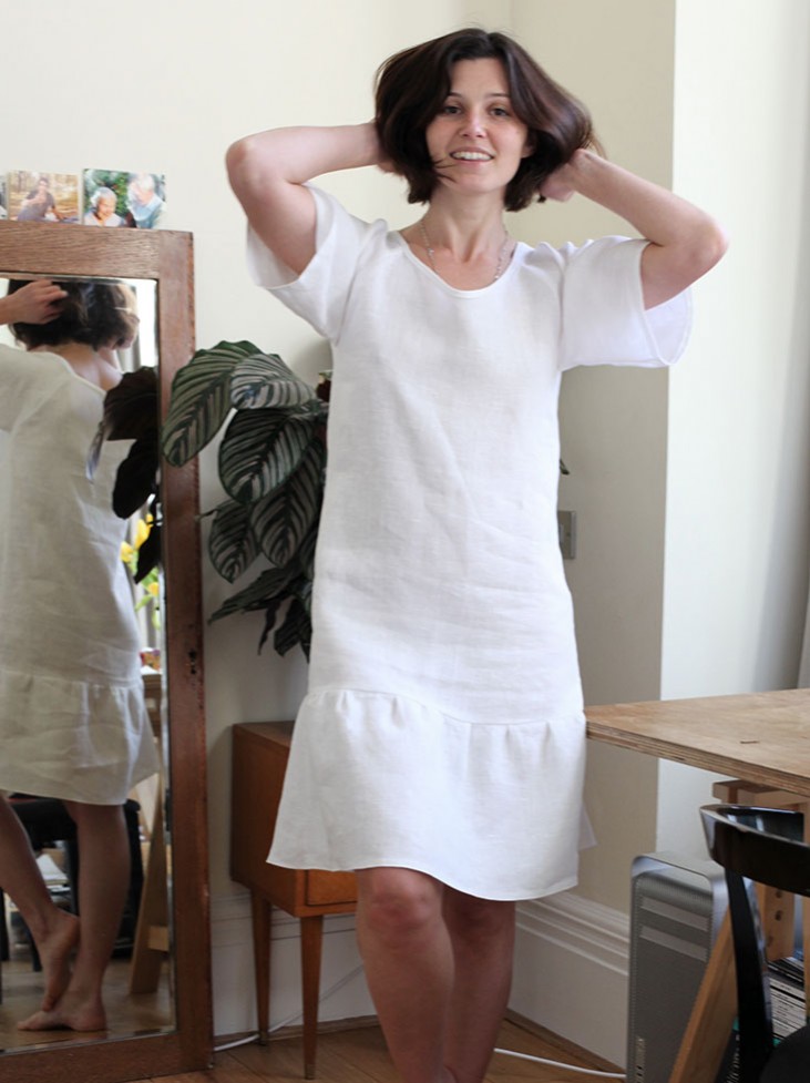 Raglan Peplum Linen Dress Tutorial The Thread