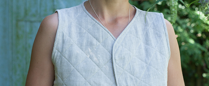 Quilted Linen Vest Tutorial – the thread