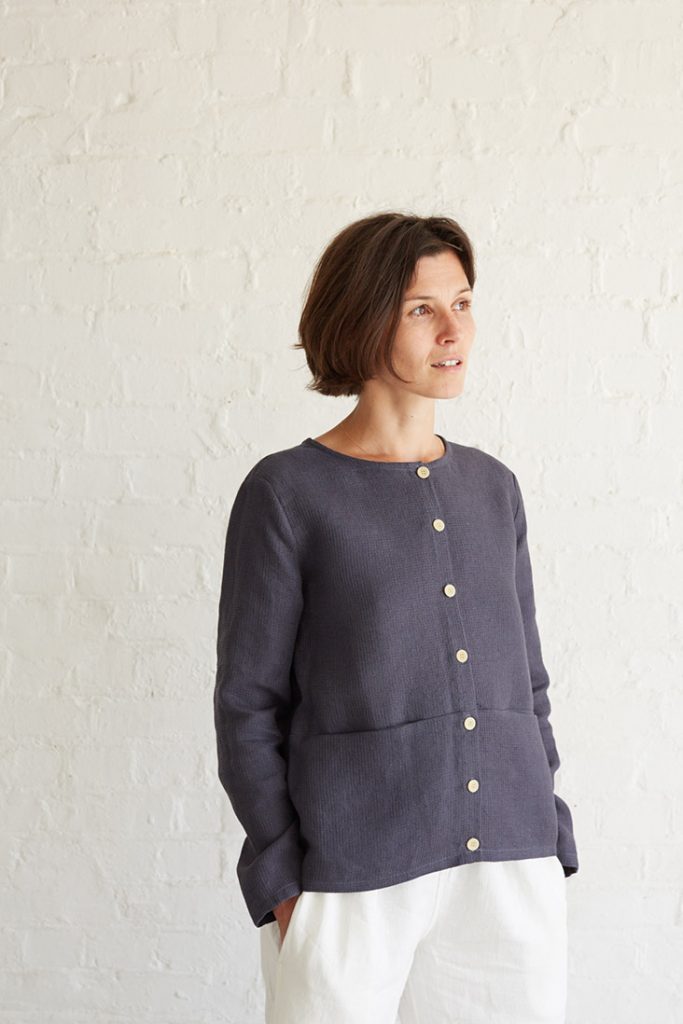 Waffle Weave Textured Linen Top Tutorial and Pattern – the thread