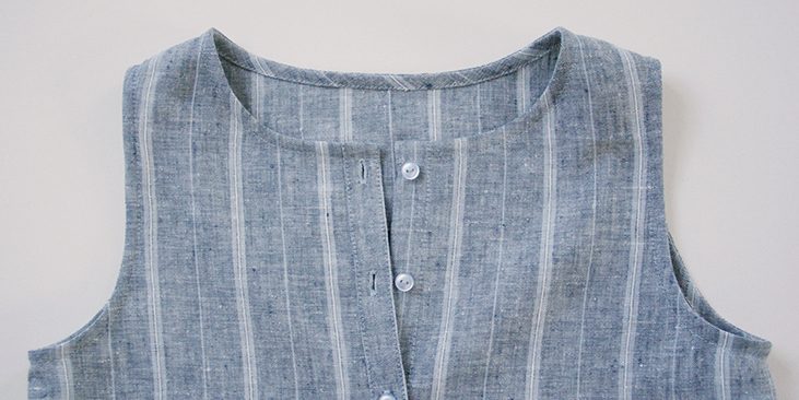 Pattern Hack: Turn a Simple Tank into a Button-Down Top Tutorial – the ...