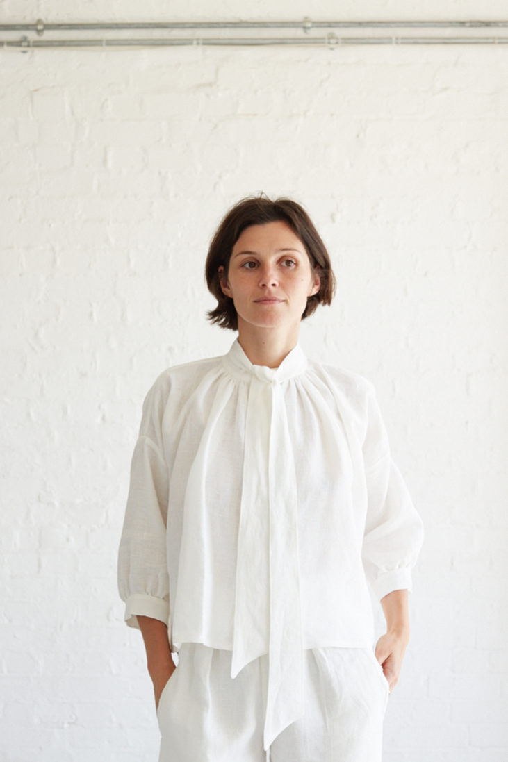 Linen Bow Blouse Tutorial and Pattern – the thread