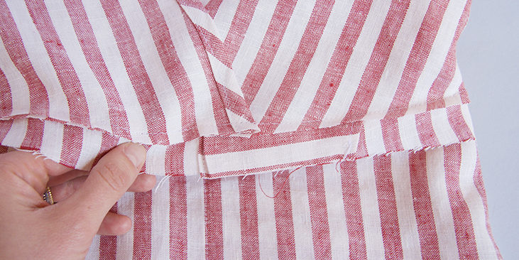 Ruby Crossover Linen Dress Tutorial and Pattern – the thread