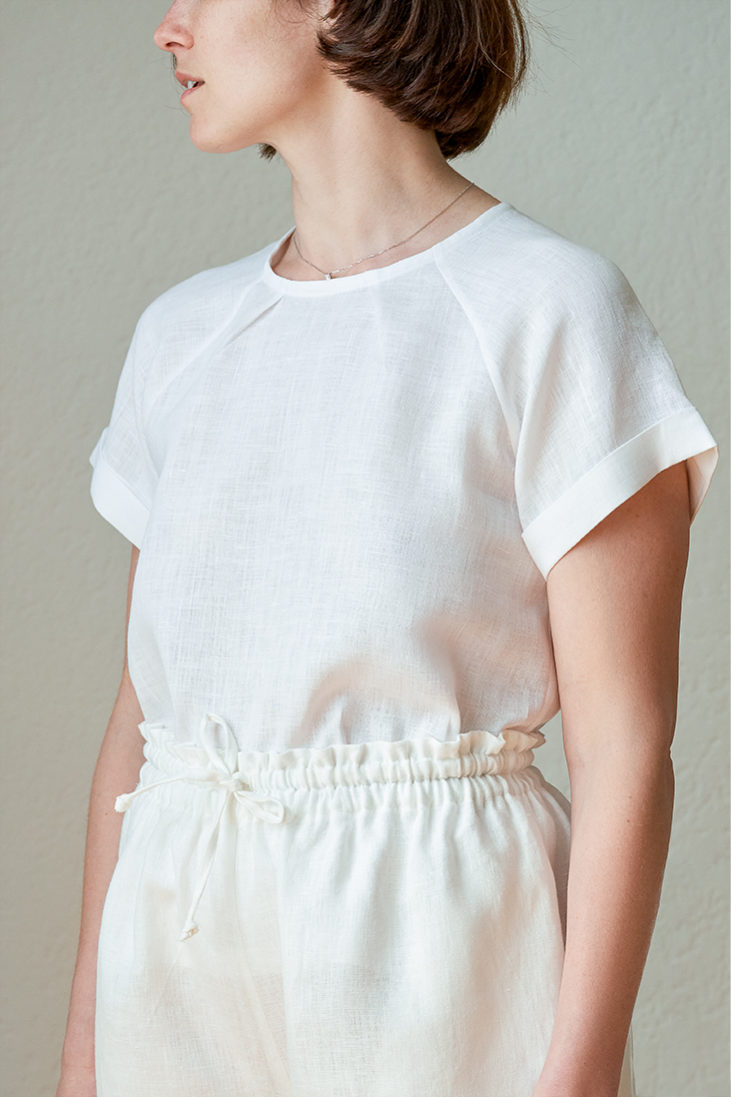 Chelsea Linen Raglan Tee Tutorial and Pattern – the thread