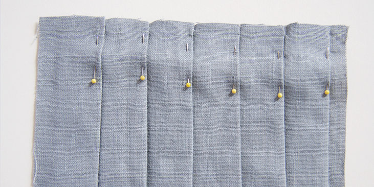 Sewing Glossary: How To Sew Knife Pleats Tutorial – the thread