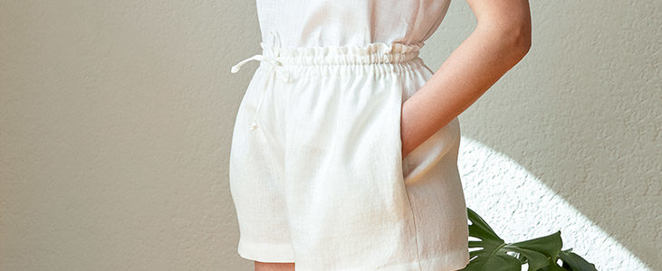 Drawstring Linen Shorts Tutorial and Pattern – the thread