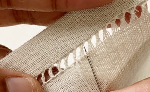 Sewing Glossary: How to Hemstitch (Basic Drawn Thread Work Embroidery ...