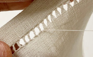 Sewing Glossary: How to Hemstitch (Basic Drawn Thread Work Embroidery ...