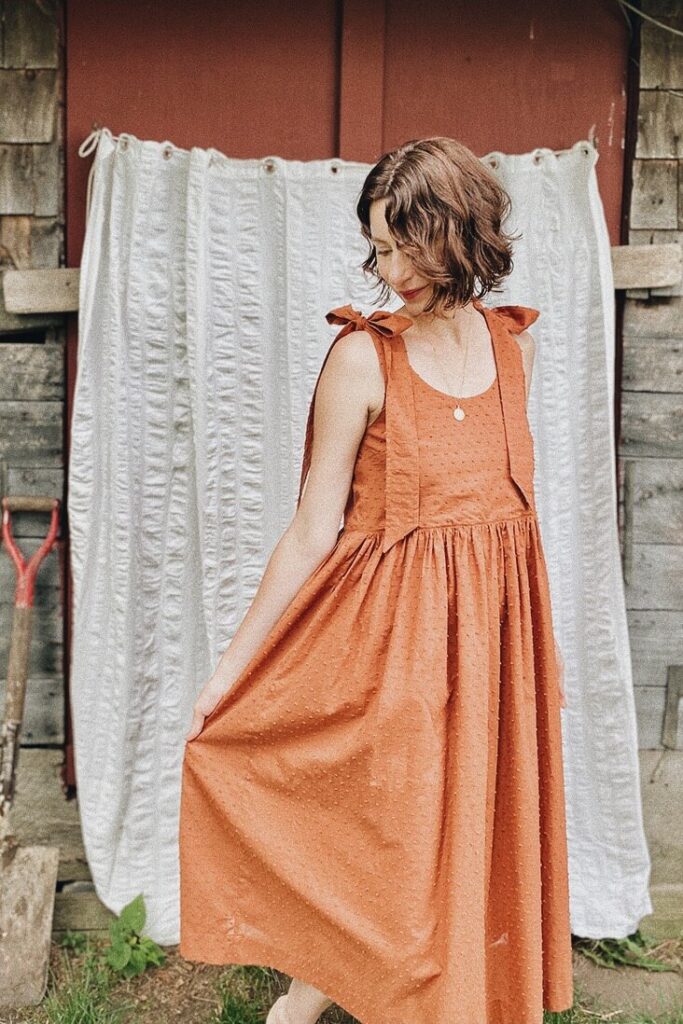 Curated By You: Abby Olmstead Makes the Grace Dress in Linen – the thread