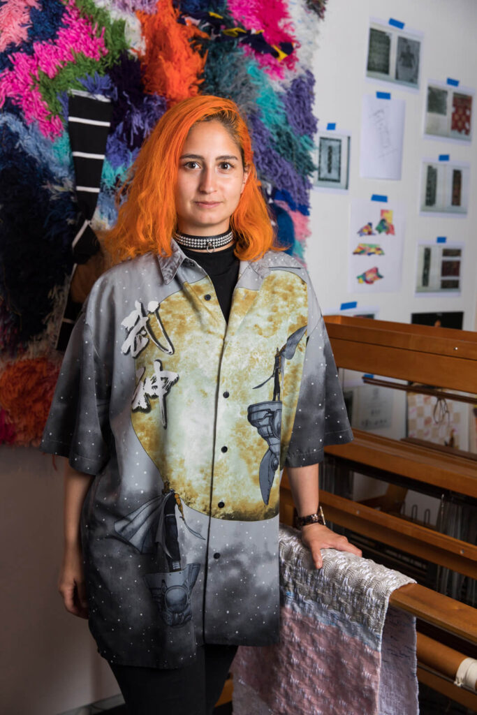 Reworking the Familiar: Sarah Zapata’s Multicoloured Yarns – the thread