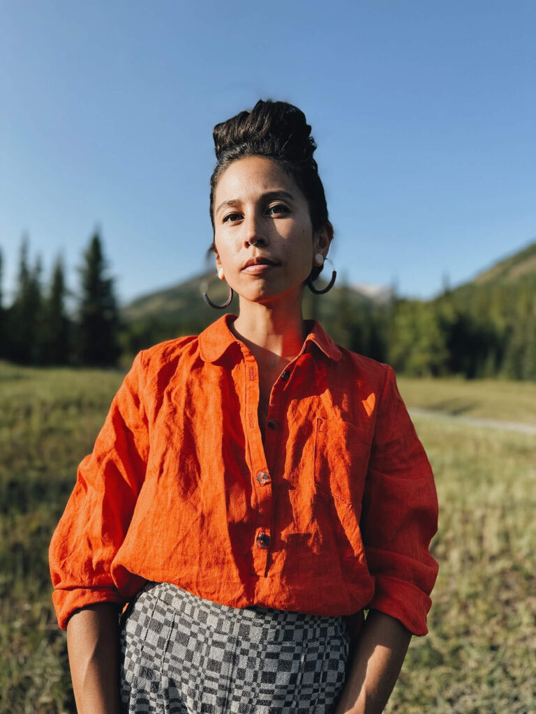 Pattern Review: Slightly Modified Bruna Shirt in Bright Coral Linen ...