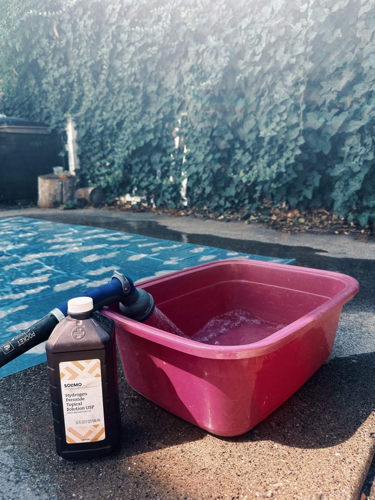 Tutorial: How to Bleach Print Clouds on Linen – the thread